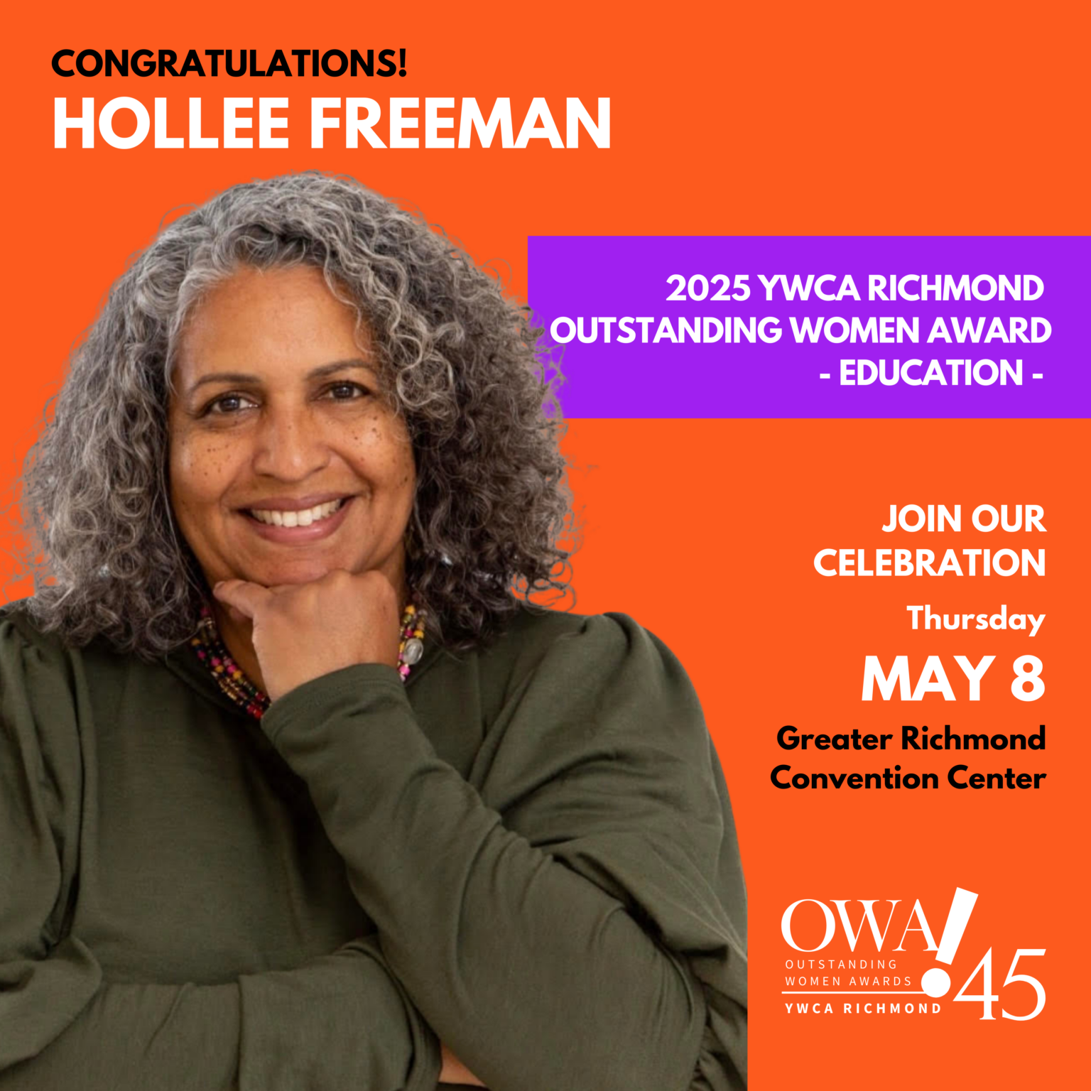 2025 Class of Outstanding Women Awards Honorees - YWCA of Richmond