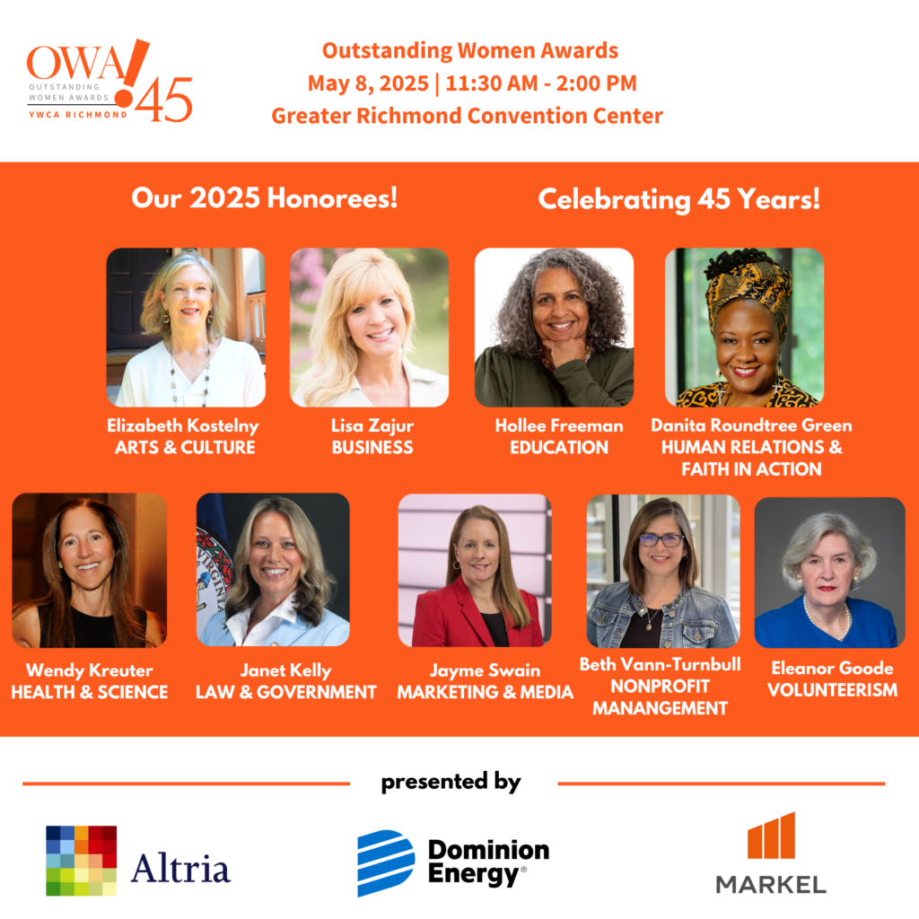 2025 Class of Outstanding Women Awards Honorees - YWCA of Richmond
